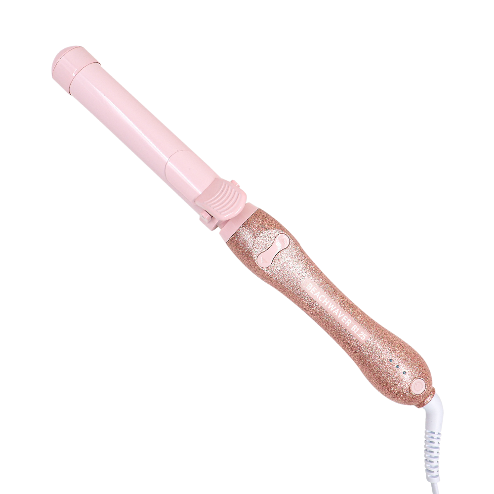 Beachwaver®B1.25 Pink Glitter – Beachwaver Canada